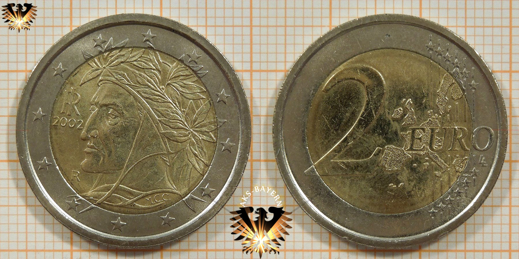Piece De 2 Euros Rare 2002 Italie Communaut MCMS 